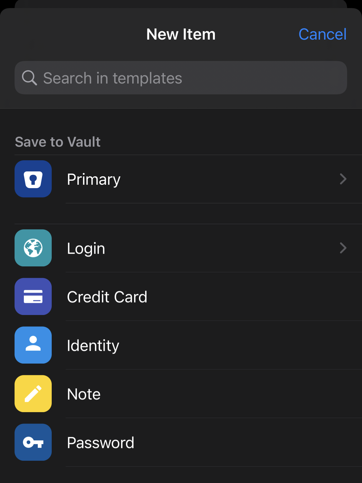 Adding Items in Enpass
